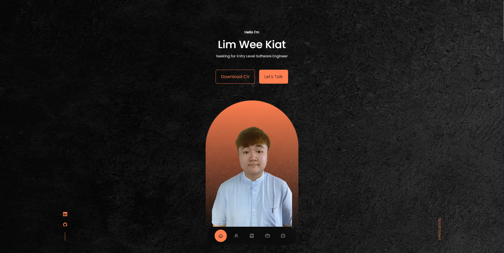 React Personal Portfolio Website